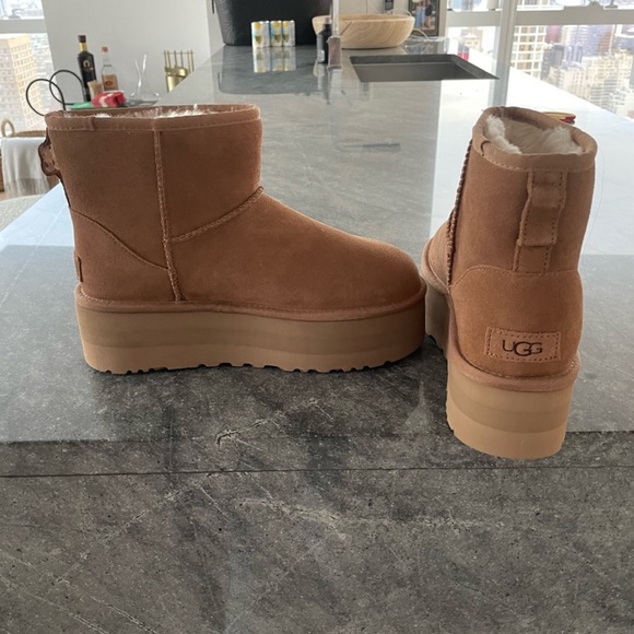 UGG | Shoes | Ugg Classic Mini Platform Boots 8 Nwt Nib Chestnut Bloggers Fav Tik Tok | Poshmark